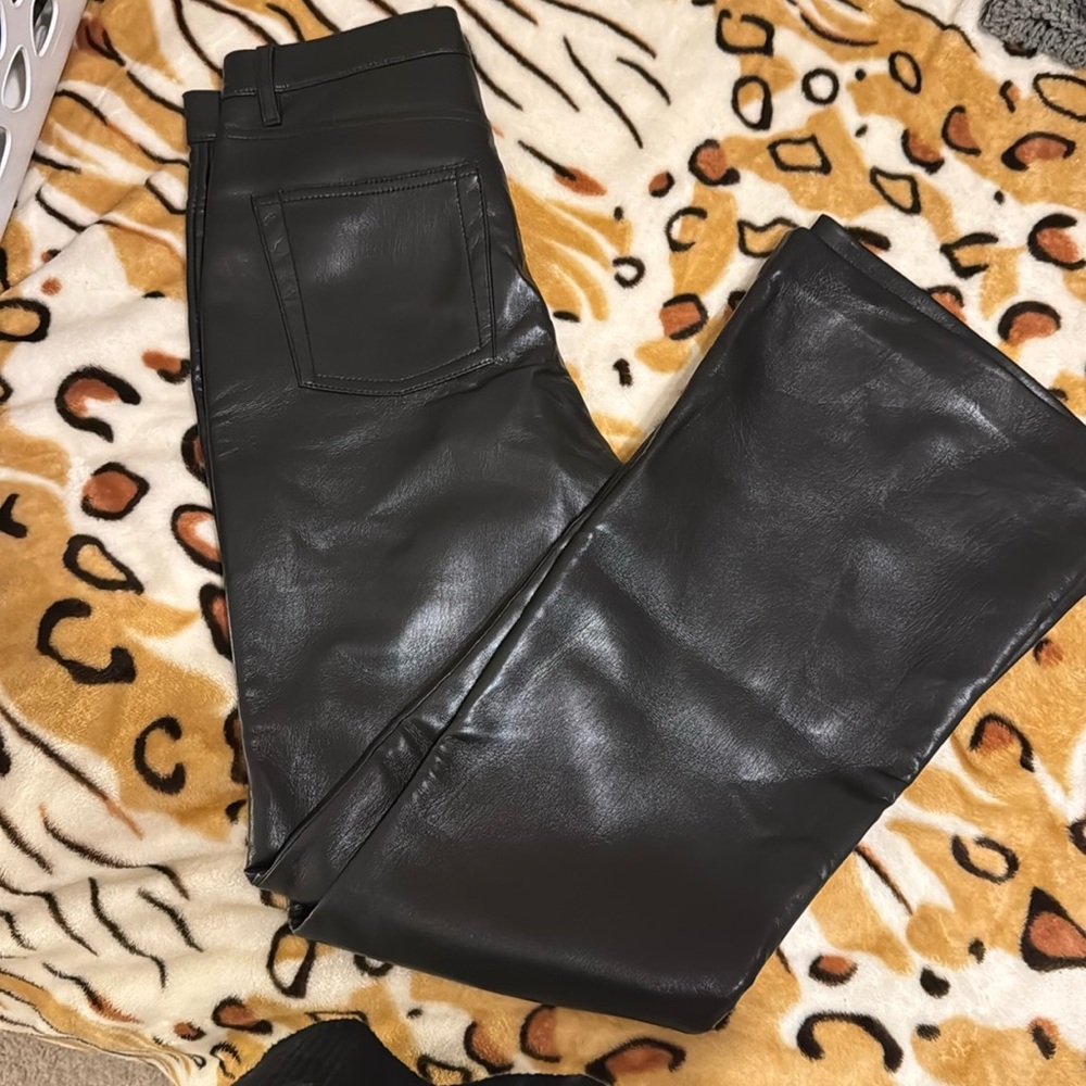 Aritzia Leather Pants - Wilfred- High Rise And Flare … - Gem